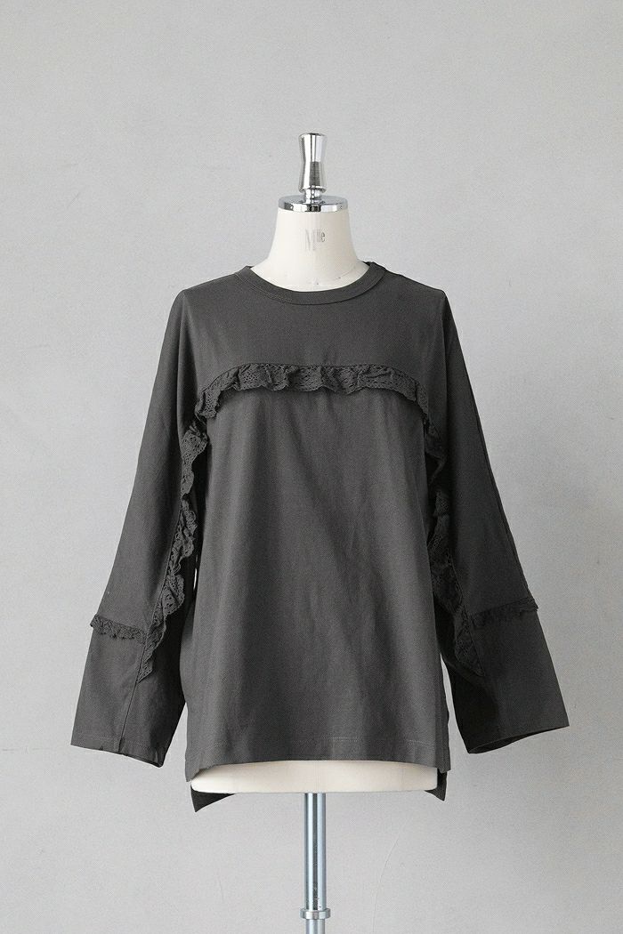 buoy buoy ブイ18/天竺 コットンレースロングプルオーバー(25AW) | T.T. GARRET