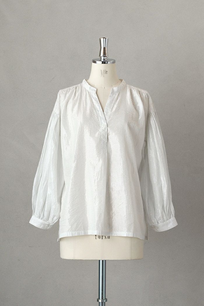 ARTE POVERA アルテポーヴェラ インドサリーストライプ ギャザーシャツ (26SS) | T.T. GARRET